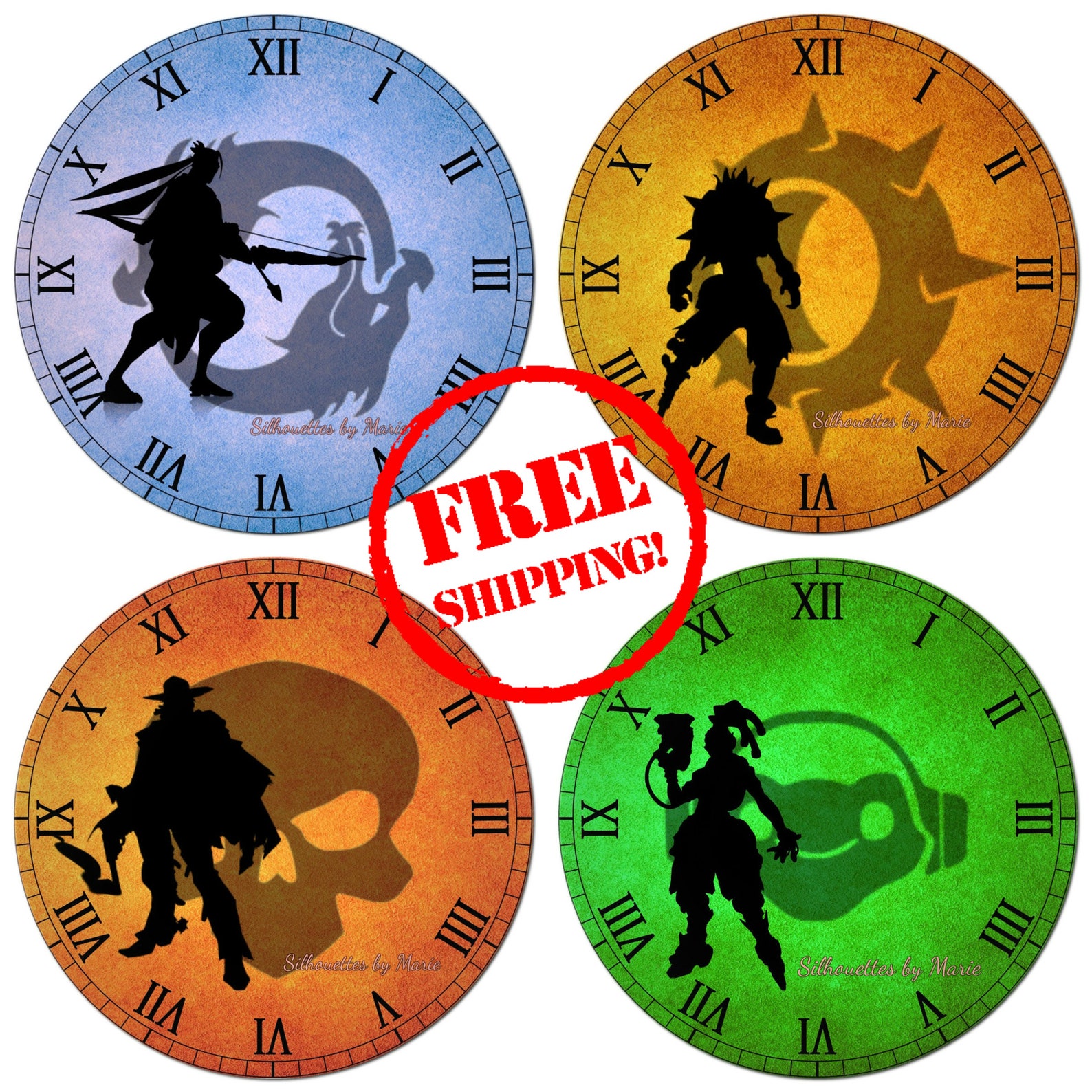 Overwatch Character Clock - Etsy