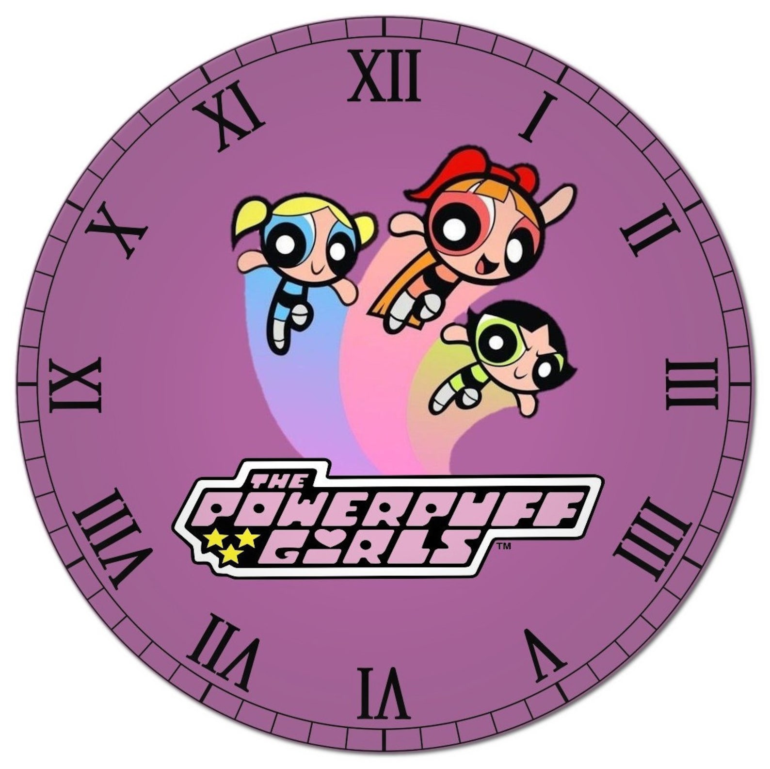 Powerpuff Girls Clock 2 Options - Etsy
