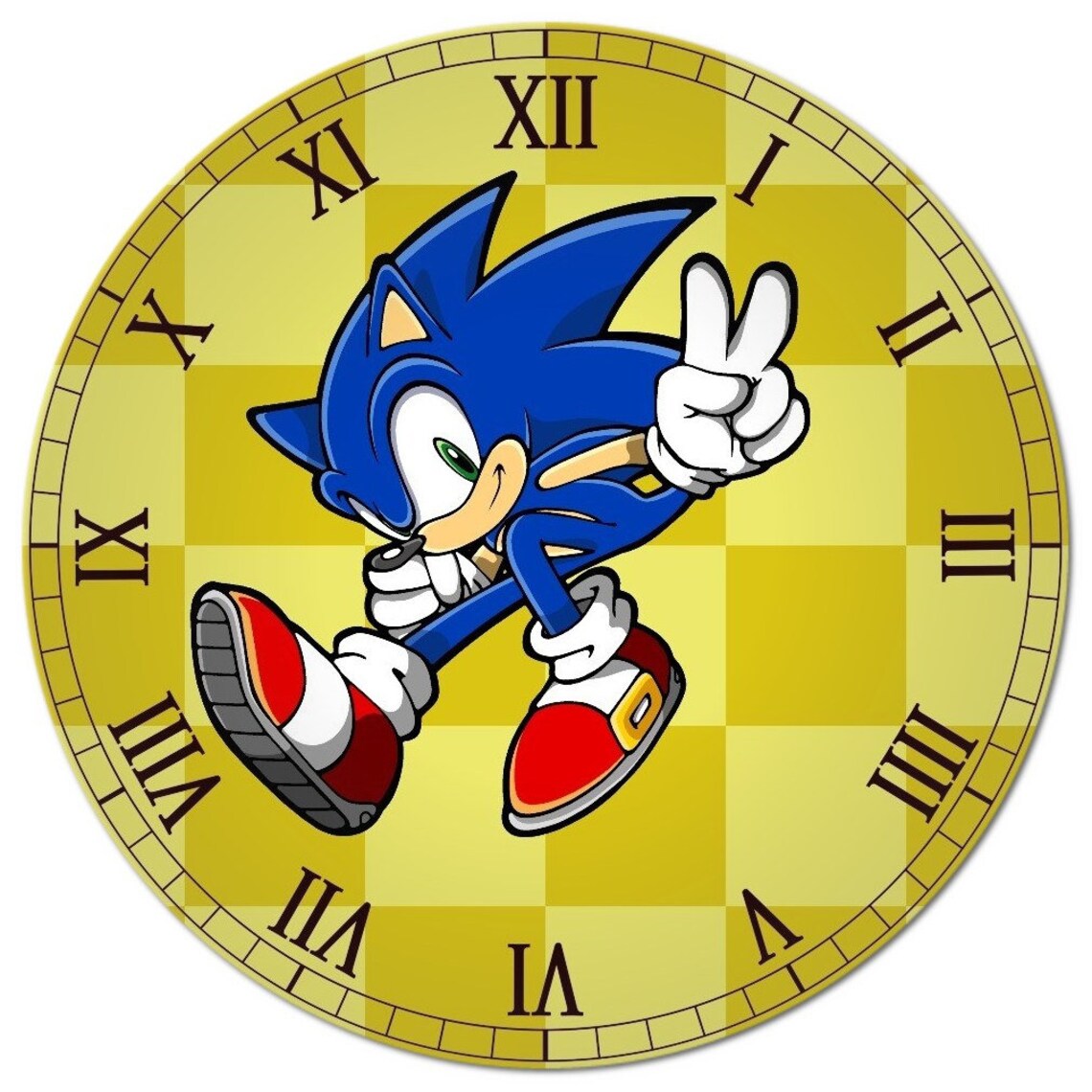 Sonic Clock color Options - Etsy