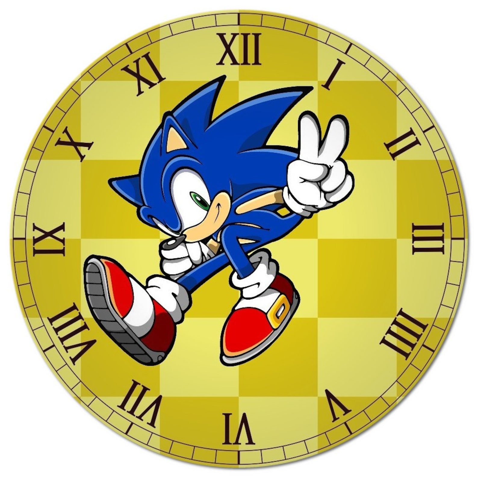 Sonic Clock color Options - Etsy