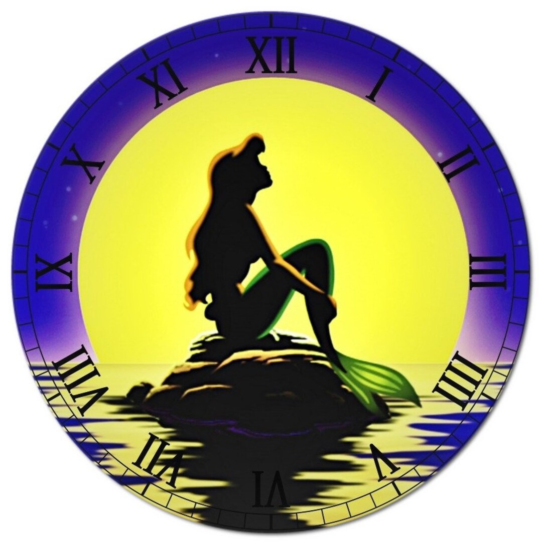 Little Mermaid Clock - Etsy