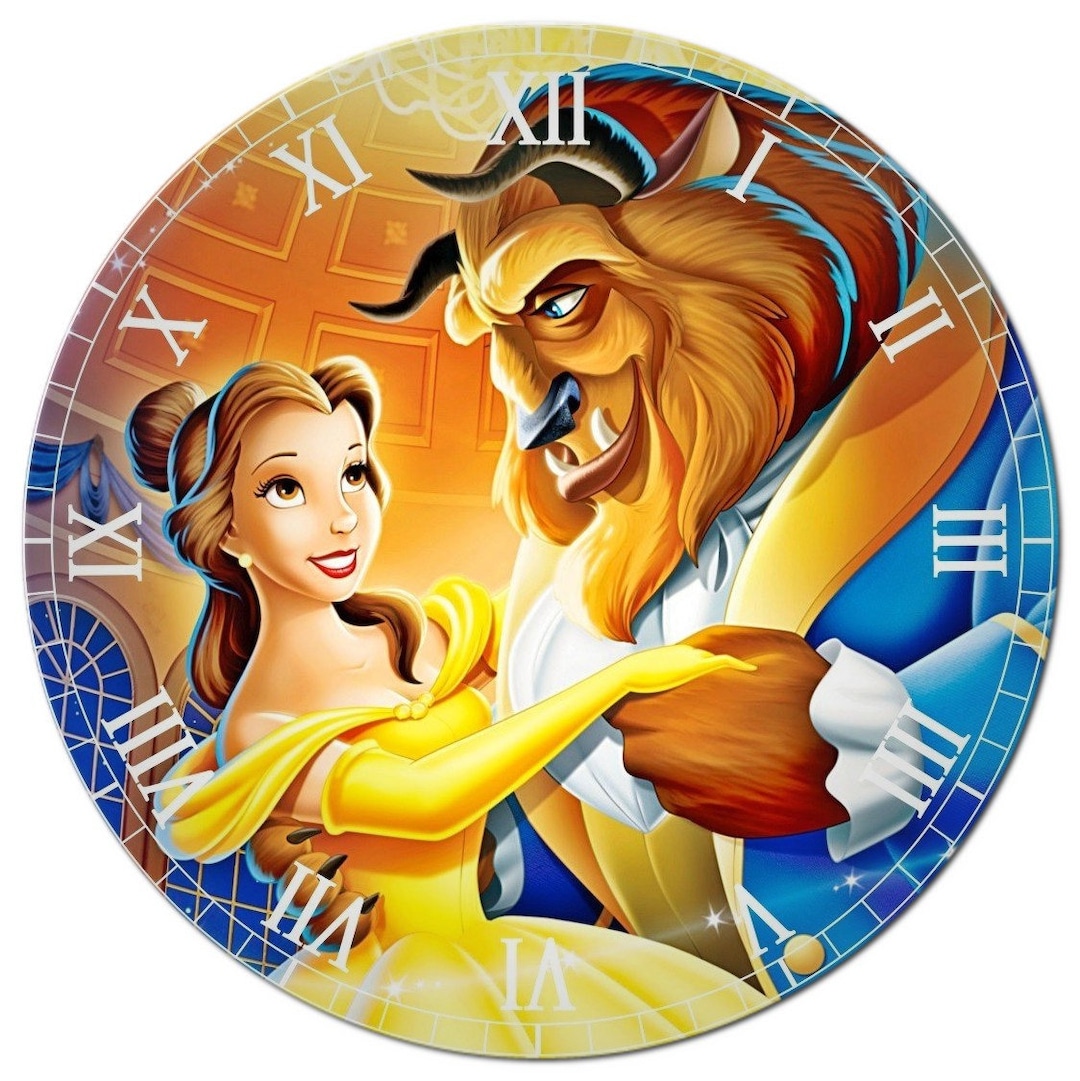 Beauty and the Beast Clock - Etsy