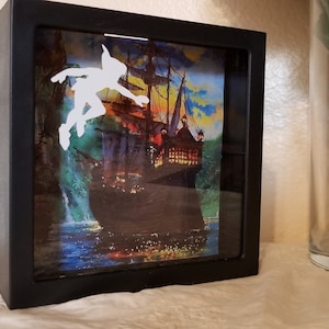 Peter Pan shadow Box Bank | Etsy