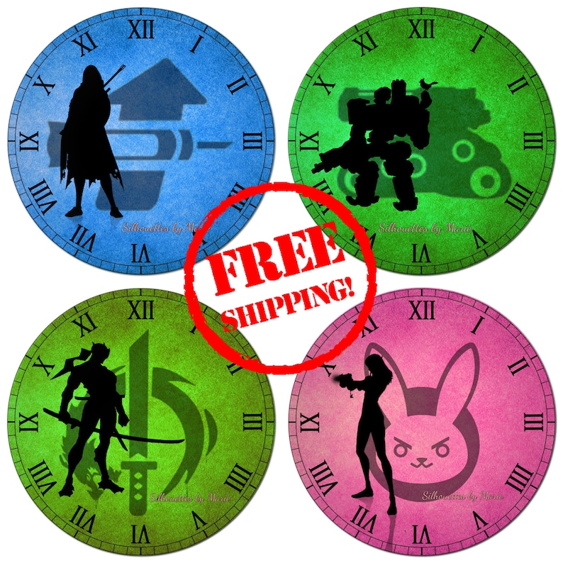 Overwatch Character Clock - Etsy
