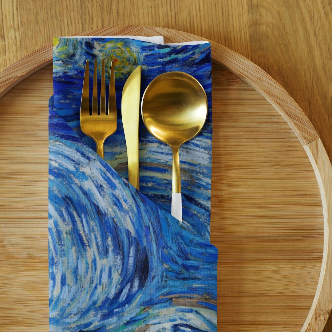 Vincent Van Gogh - Cloth Napkin Set of 4 (20"x20") Impressionist Table ...