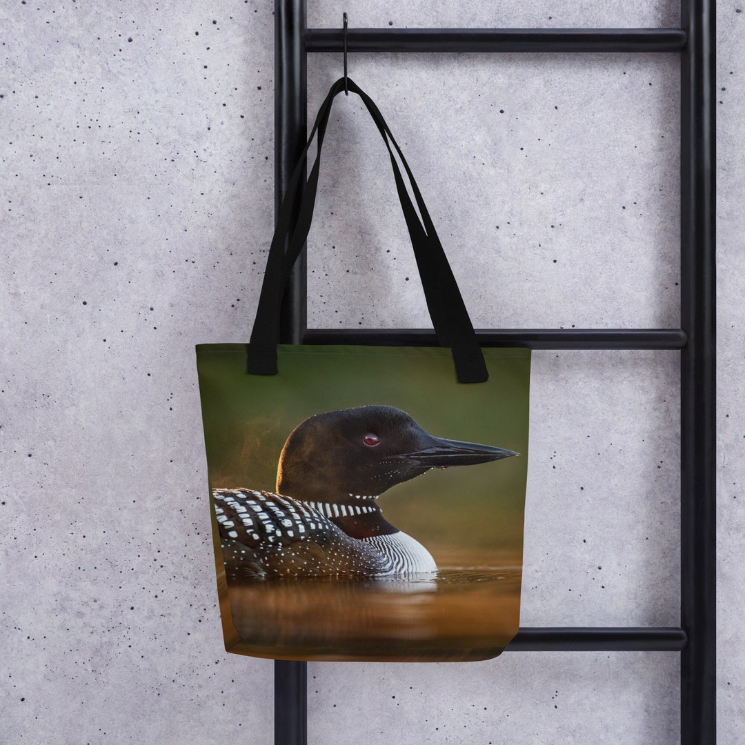 Minnesota Common Loon - State Bird Inspired Tote Bag - Shopping Travel ...
