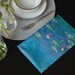 Impressionist Blues - Cloth Napkin (set of 4) Renoir, Monet, Van Gogh ...