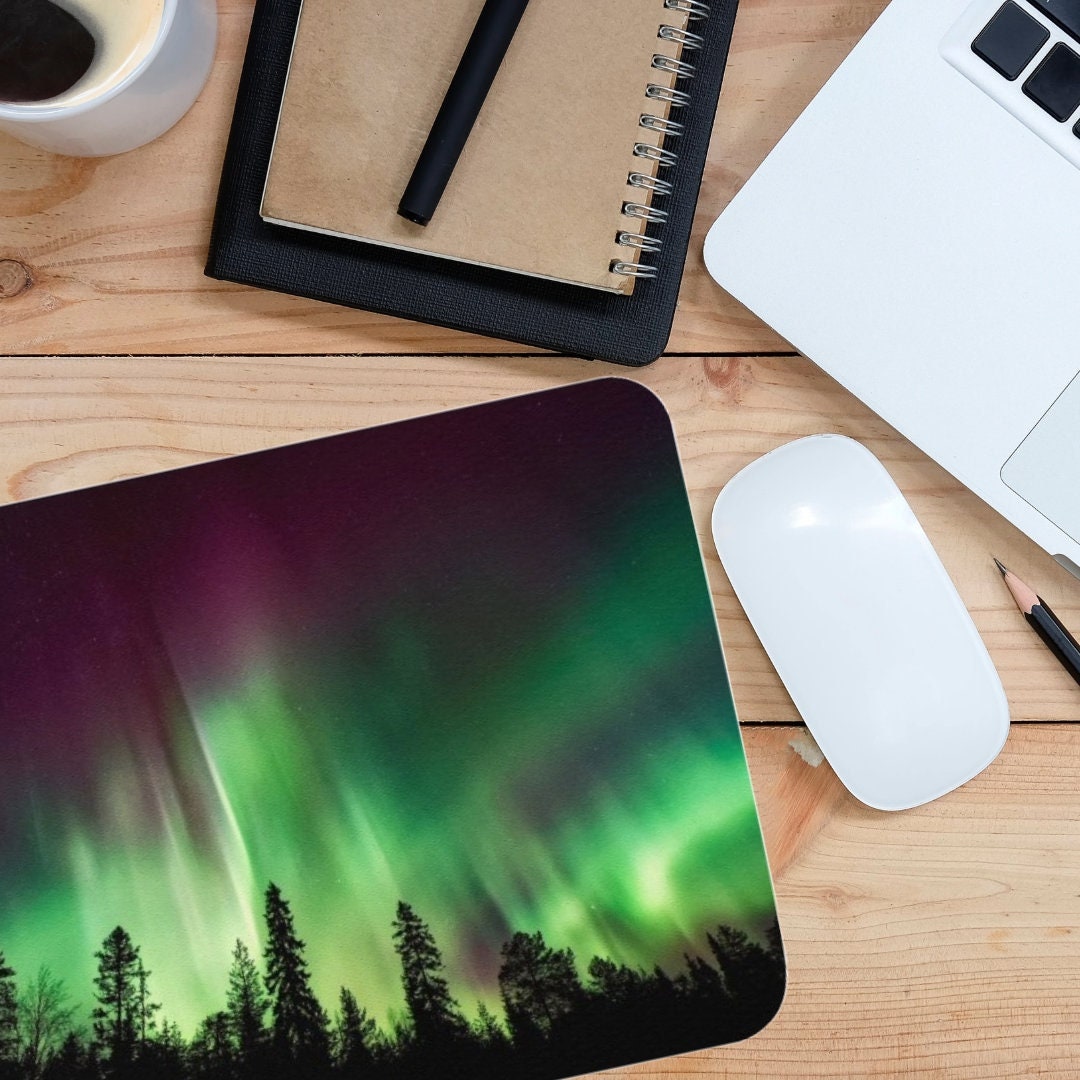 Northern Lights/aurora Borealis Nature-themed Mouse Pad Office Student Tech Accessories Decor - Etsy