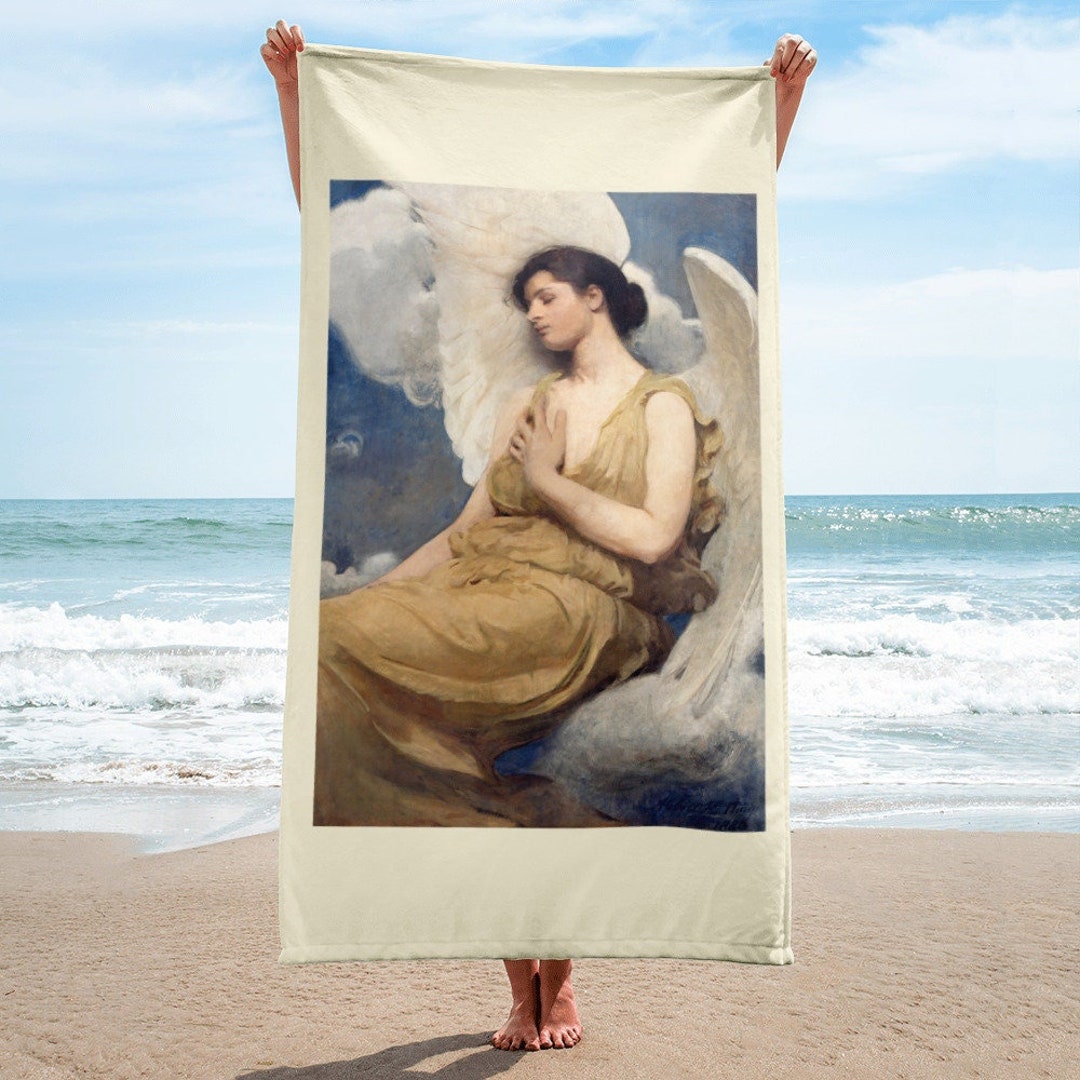 Winged Figure - Artist Handerson Thayer - Art-inspired Beach/bath Towel ...