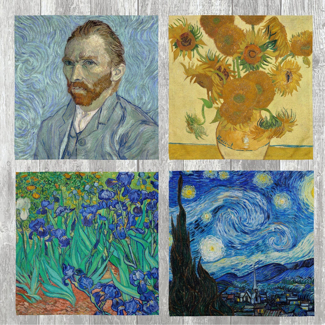 Vincent Van Gogh Cloth Napkin Set of 4 20x20 Impressionist Table Decor ...