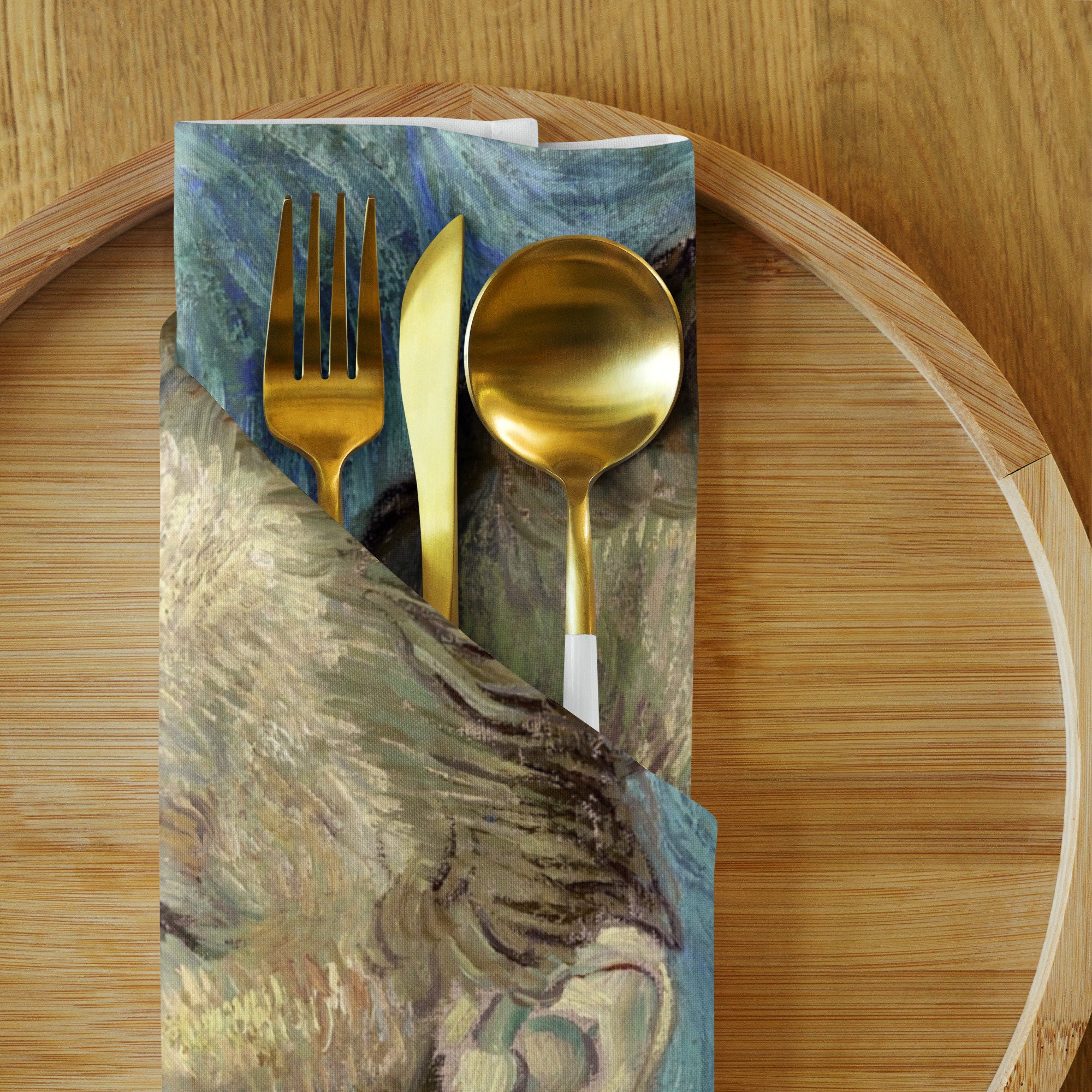 Vincent Van Gogh Cloth Napkin Set of 4 20x20 Impressionist Table Decor ...