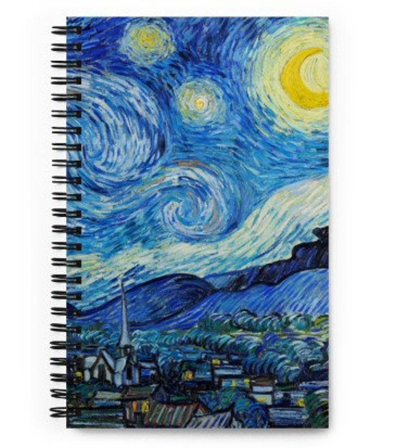 Starry Night - Vincent Van Gogh - Painting - Impressionist - Spiral ...