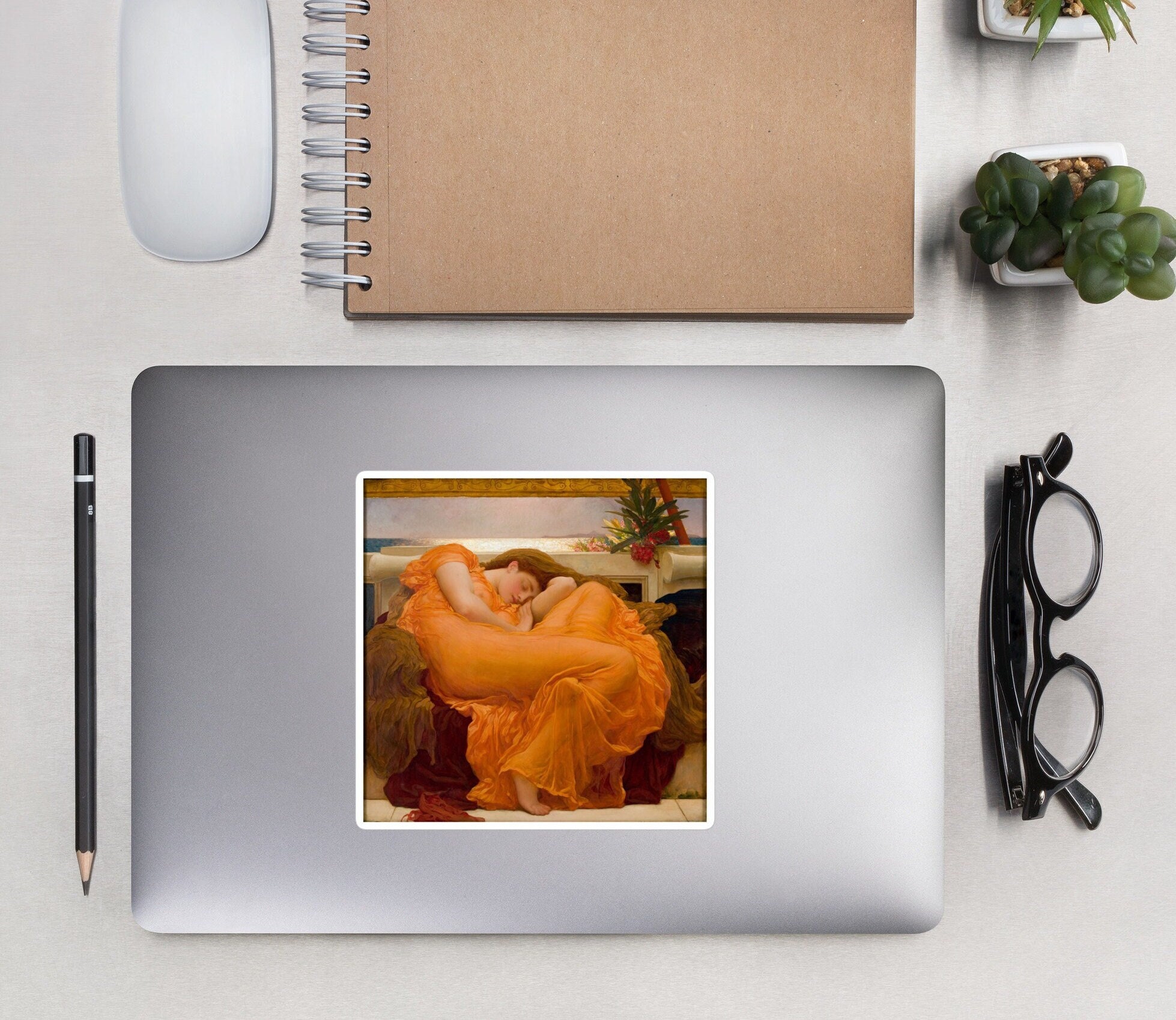 Flaming June Art-inspired Bubble-free Sticker - Etsy