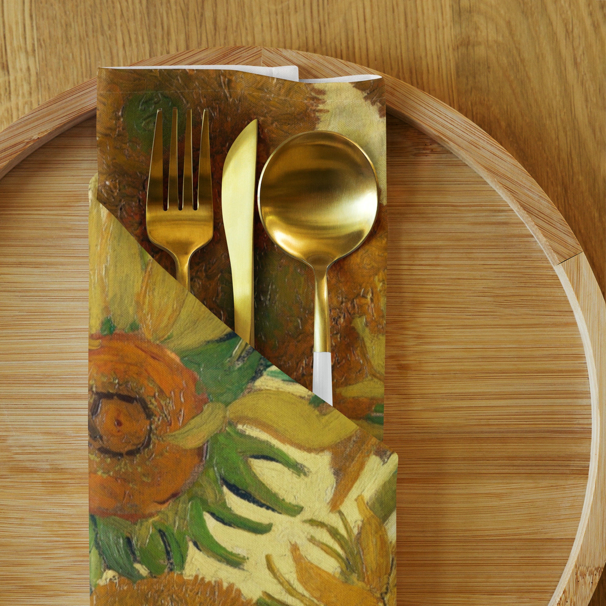 Vincent Van Gogh Cloth Napkin Set of 4 20x20 Impressionist Table Decor ...