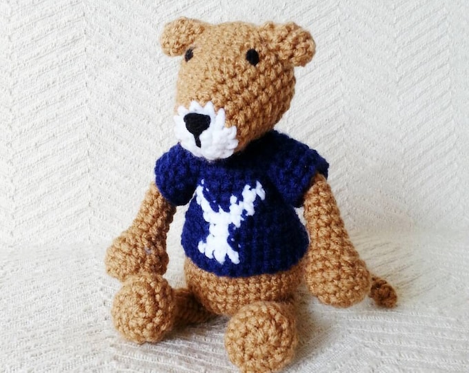 Baby Rattle BYU Cougar/ Crochet Amigurumi Cougar/ Crochet Animal ...