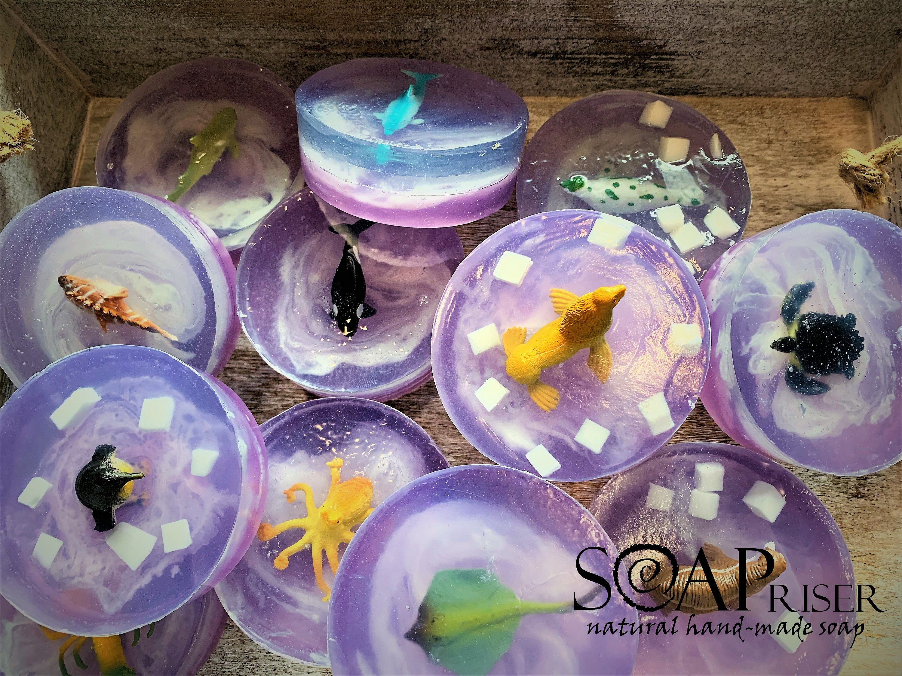 Soap with toy/ Soap with water animals/ Soap for kids/Glycerin | Etsy