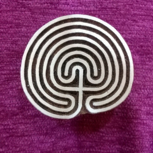 Labyrinth Stamp - Etsy