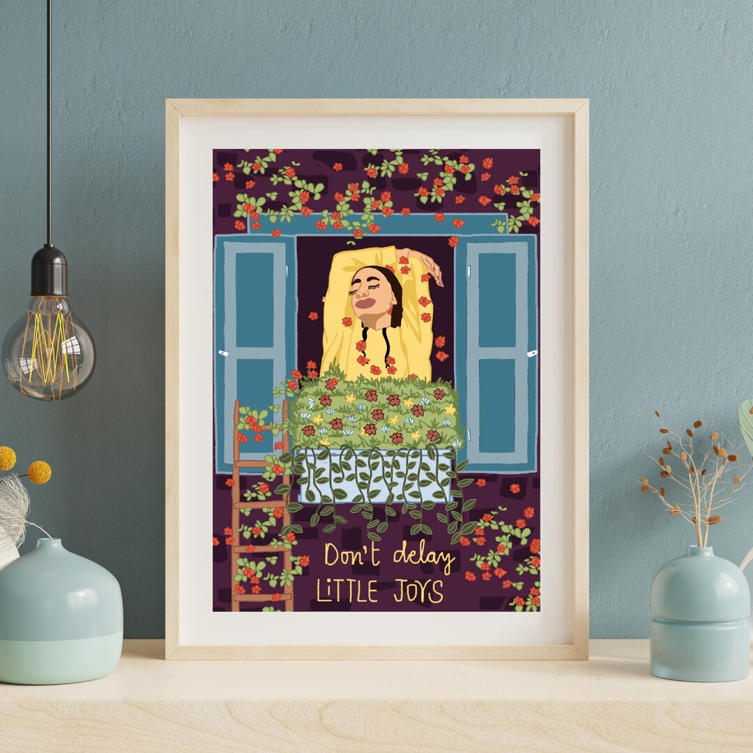 Don’t Delay Little Joys – Printable Inspirational Wall Art | Colorful ...