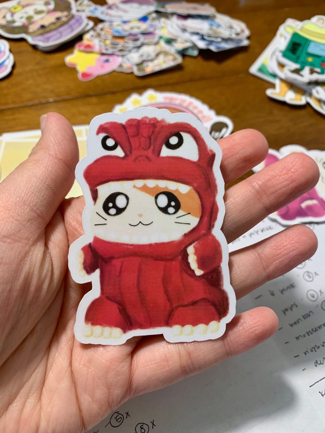 Hamster Monster Fan Art, Aesthetic Dog Kitty Bee Stickers, Decals ...