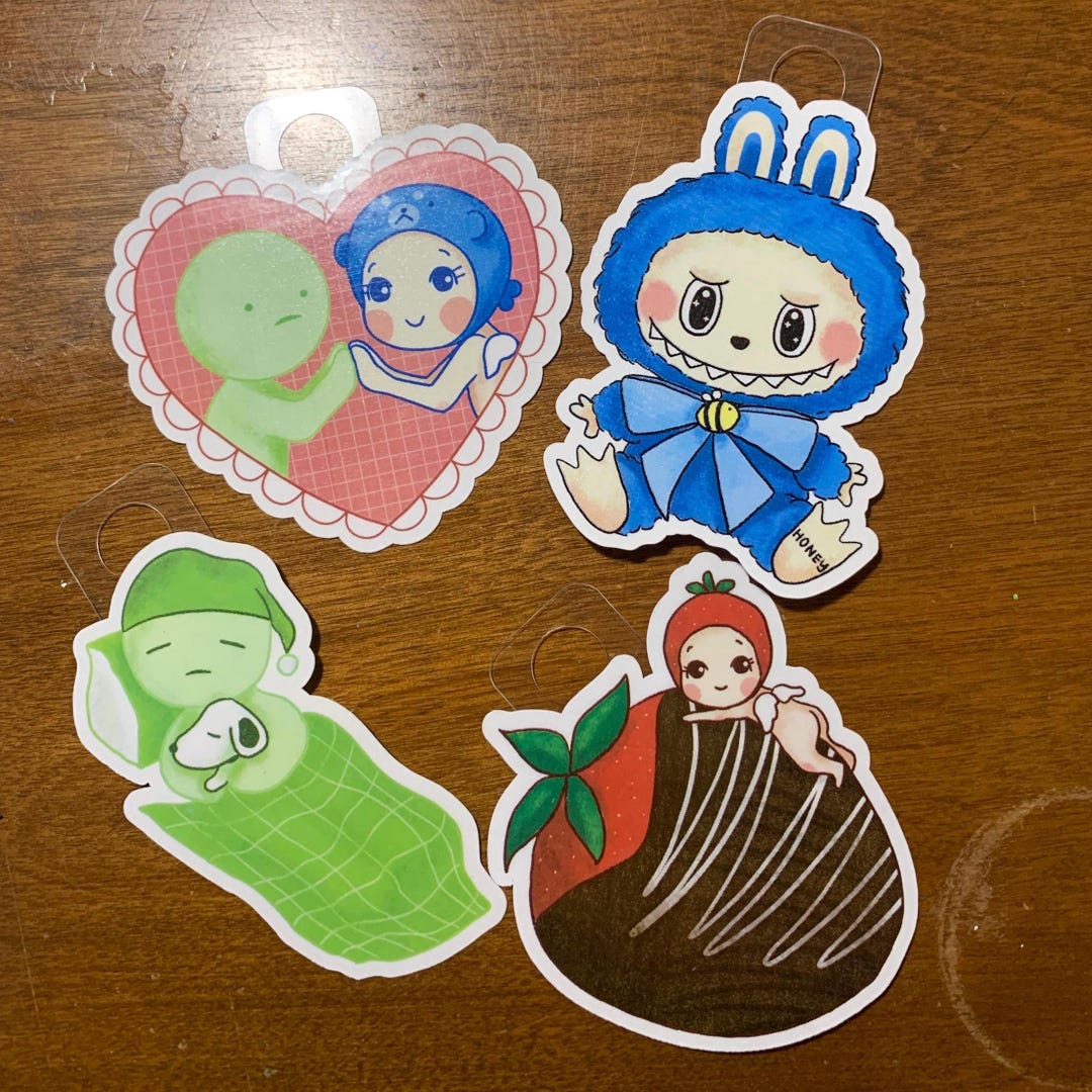 Blind Box Character Cute - Fan Art, Decal, Vinyl Sticker, for Water ...
