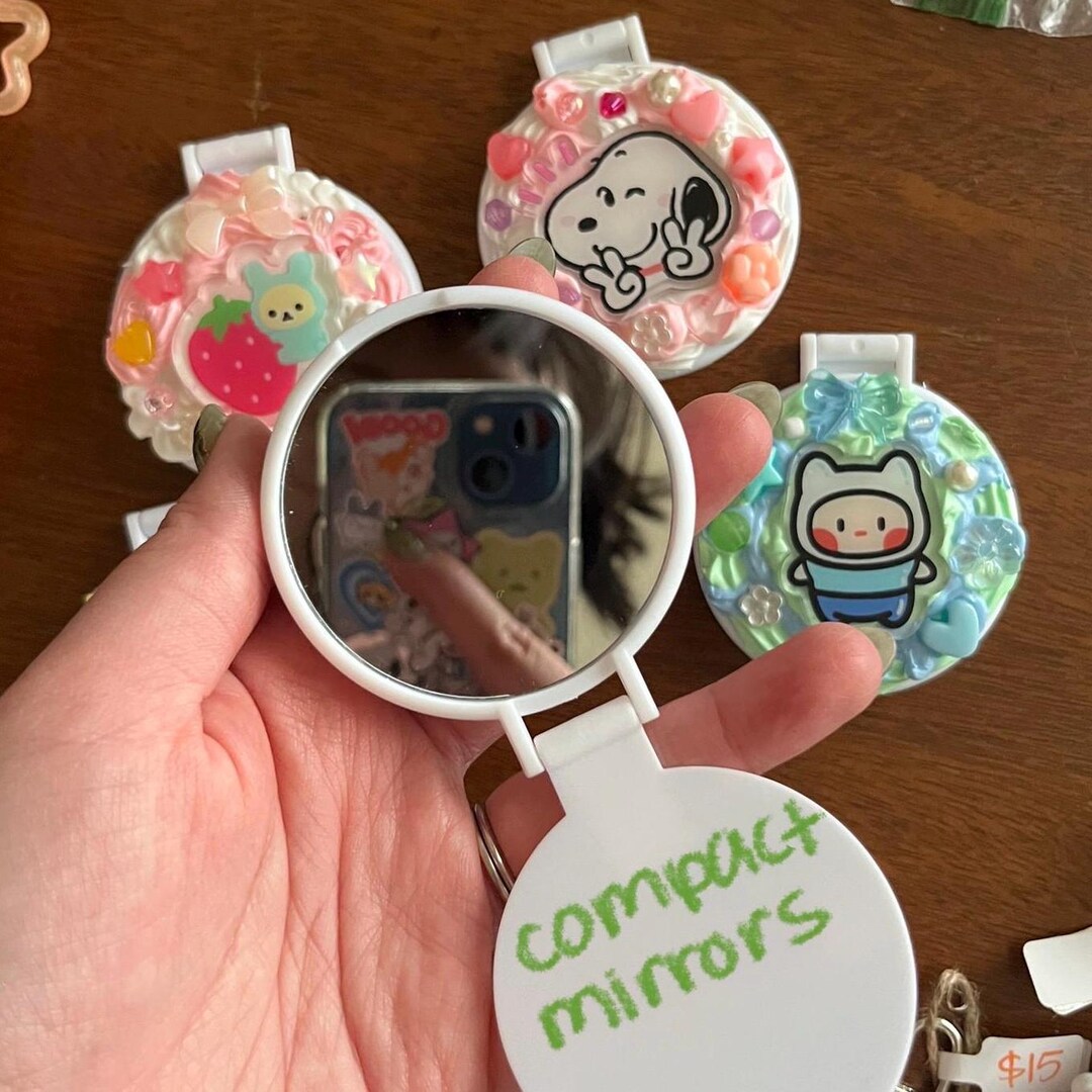 Compact Mirror - Cute, Kawaii, Fanart, Accessories for Bags, Cute ...