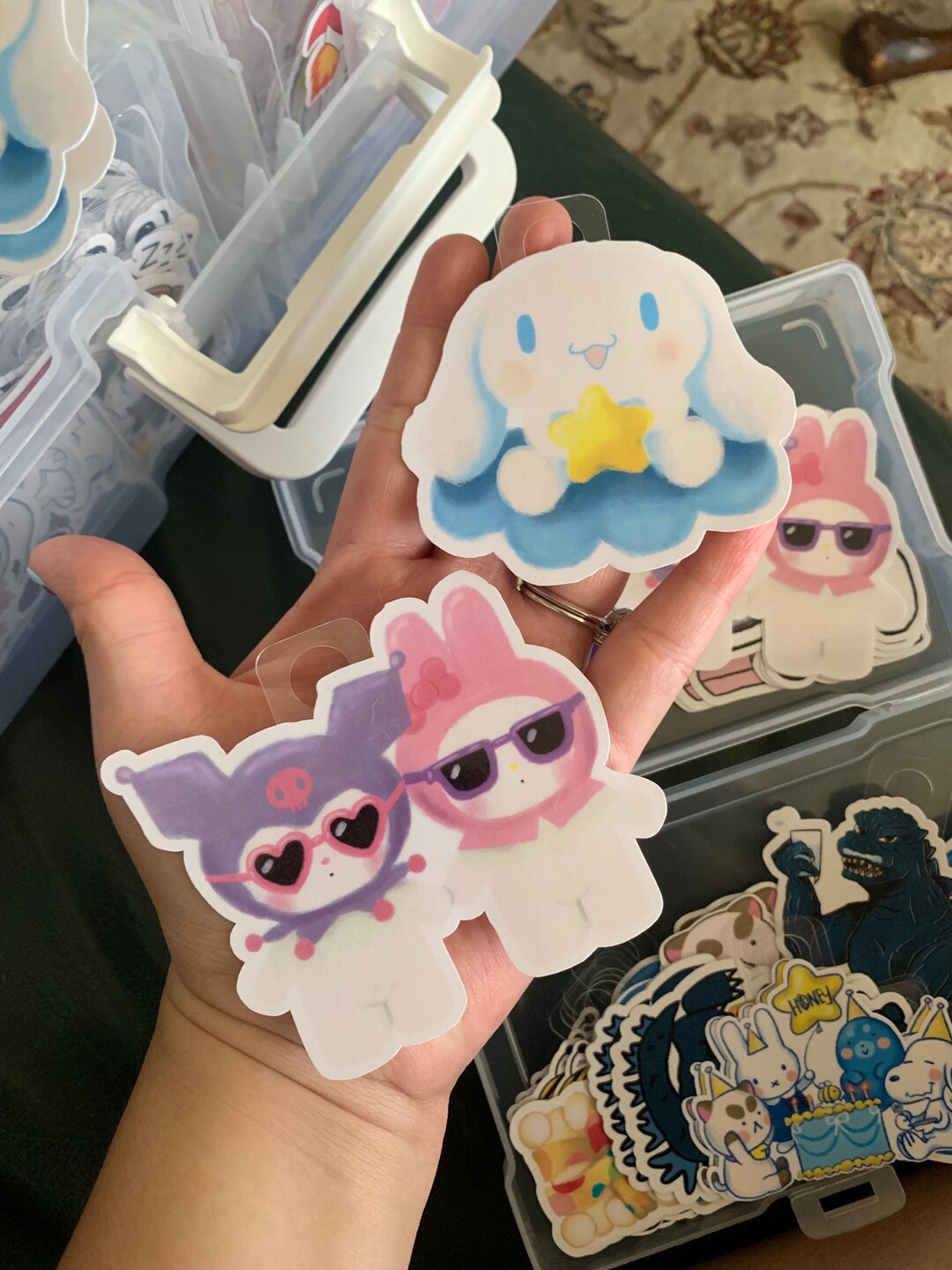 Cute Animal Friends Aesthetic Sticker, Decals, Vinyl for Water Bottles ...