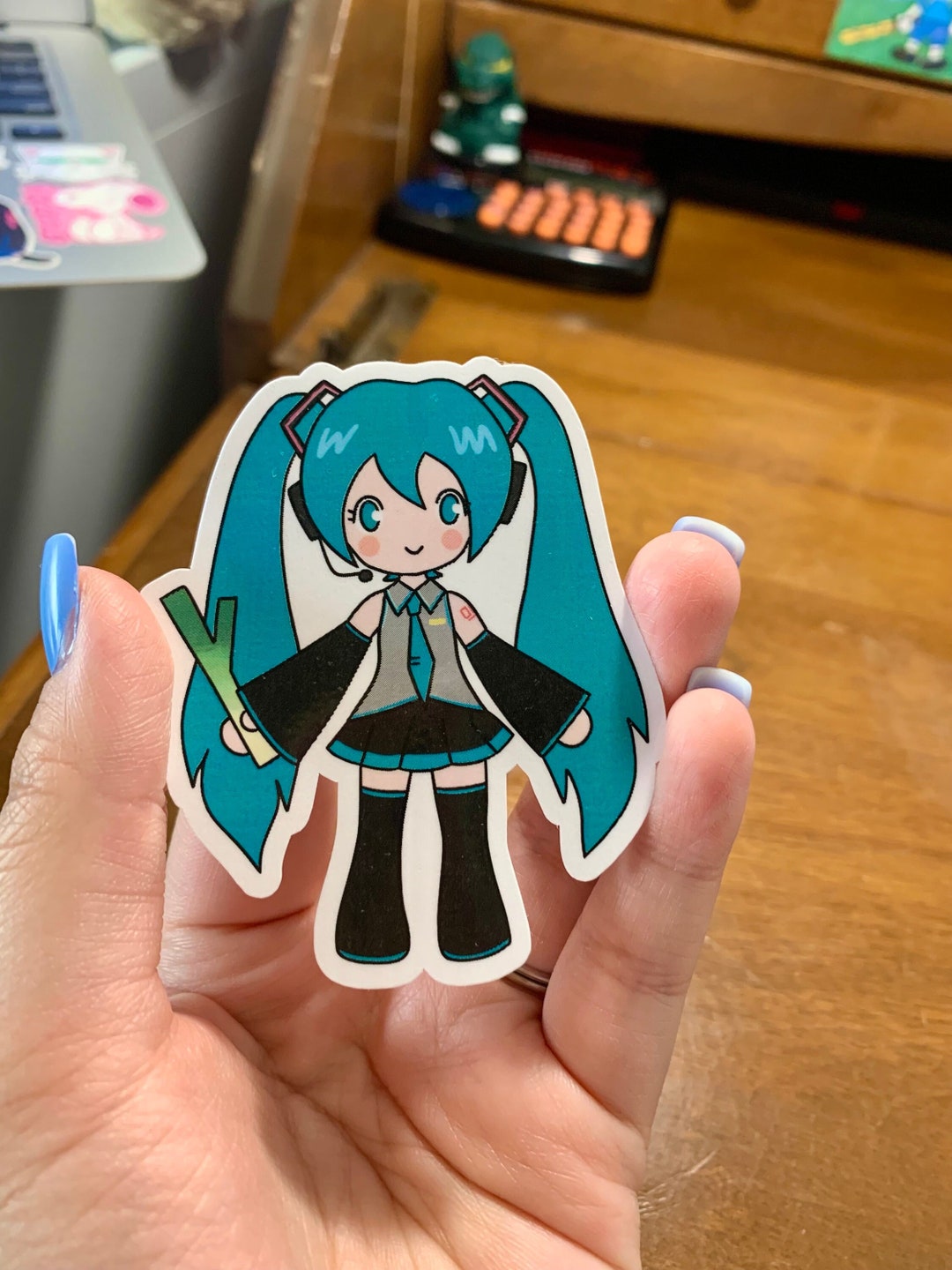 Anime Girl Vocaloid Singer With Leek - Fan Art, Aesthetic Anime Cartoon ...