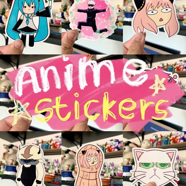 Anime Stickers - Etsy