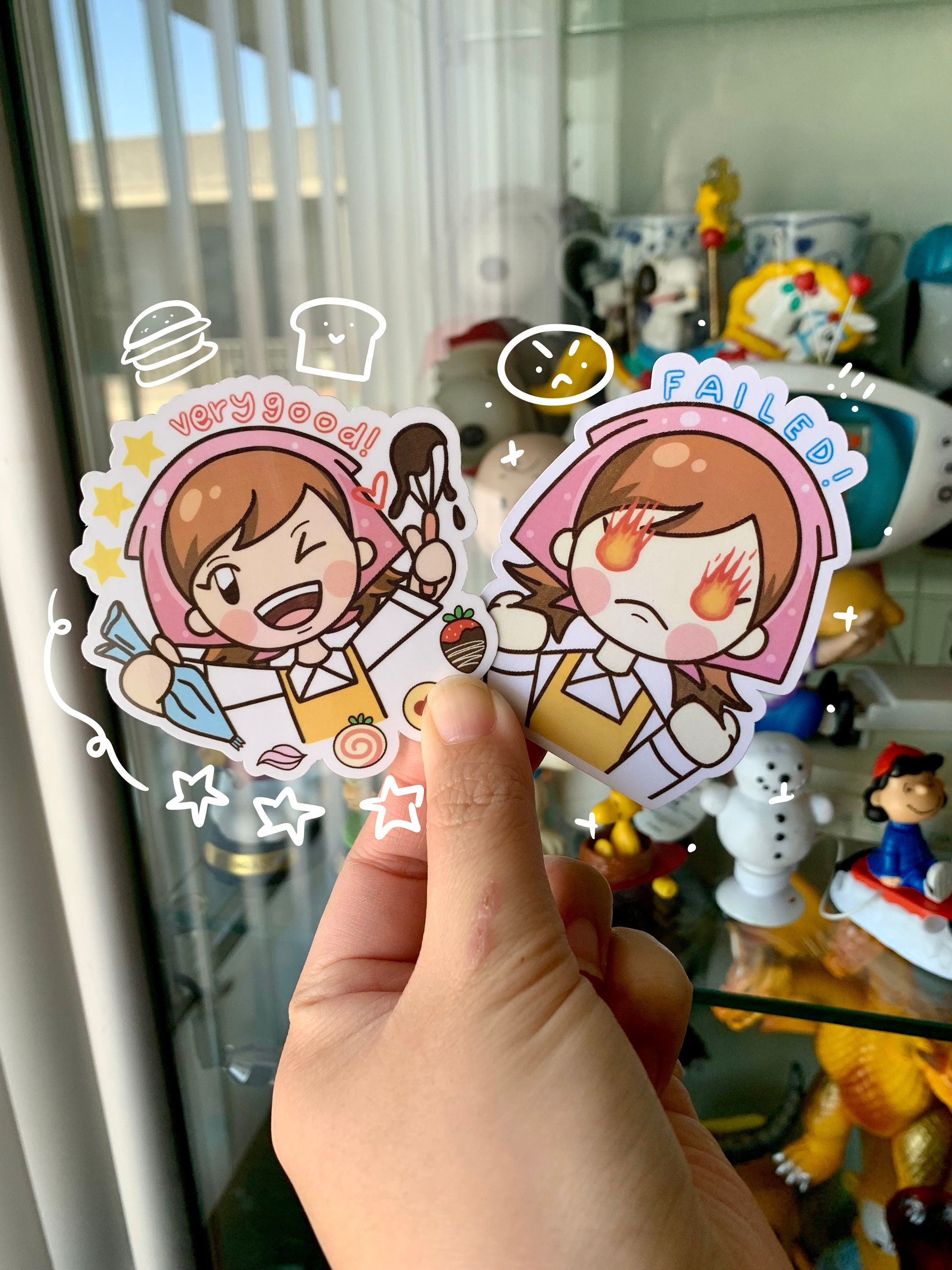 Cooking Game Sticker -fan Art, Aesthetic Cooking Game Sticker, Decals ...