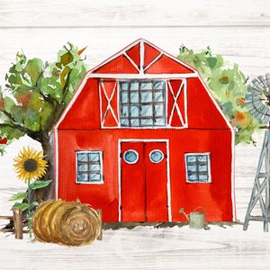 On the Farm Clip Art Set Vol.1 - Etsy