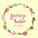 10 Watercolor Tulips Clip Art clipart - Etsy