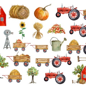 On the Farm Clip Art Set Vol.1 - Etsy