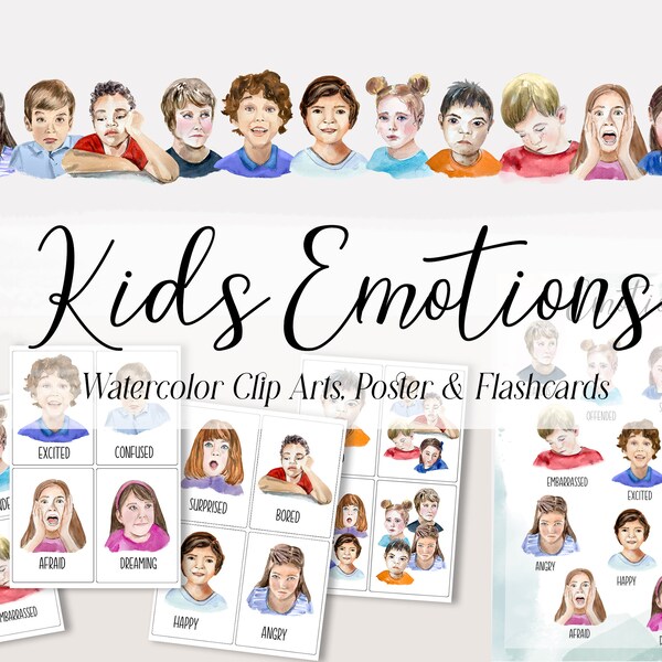 Emotions Clip Art - Etsy