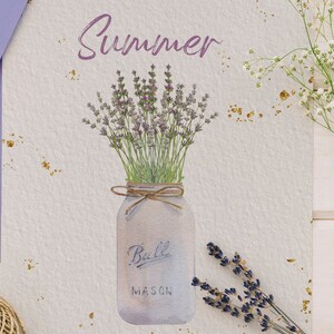 Floral Mason Jars Watercolor Set - Etsy