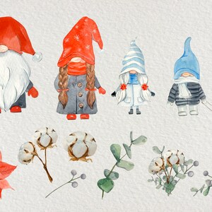 Gnome Family Watercolor Clip Art Set - Etsy