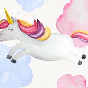Baby Unicorns Watercolor Clip Art Set - Etsy