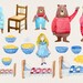 Goldilocks Watercolor Clip Art Set and Flashcards - Etsy Canada