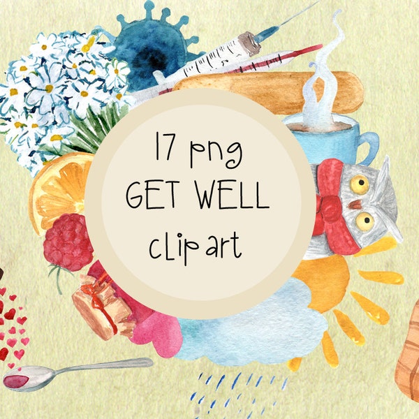 Get Well Clip Art - Etsy