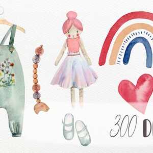 Watercolor Baby Girl Clip Art Set - Etsy