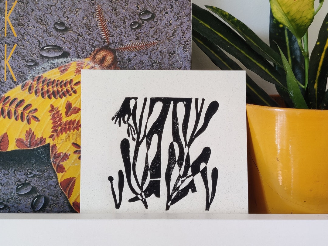 Linocut in the Tall Grass - Etsy