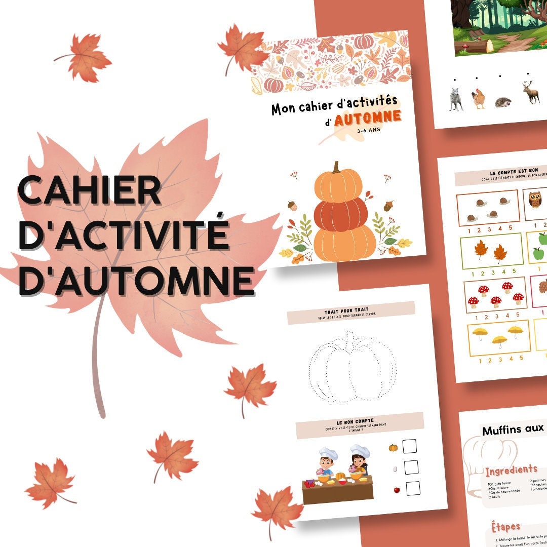 AUTUMN Activity Book | Printable | School Support | School Learning - Etsy