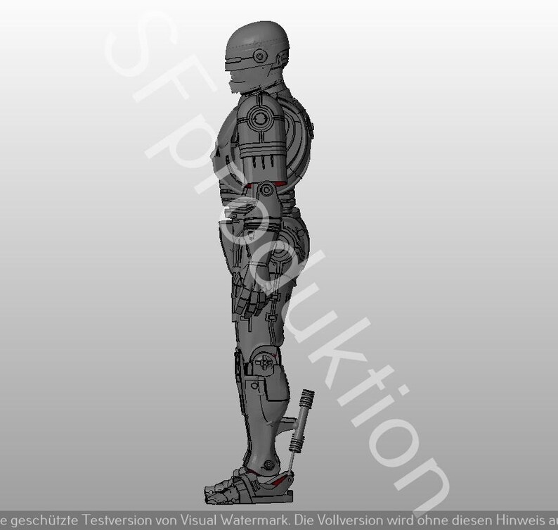 Robocop STL File Printable Lifesize Figure, Kit // Kit Replica Movable ...