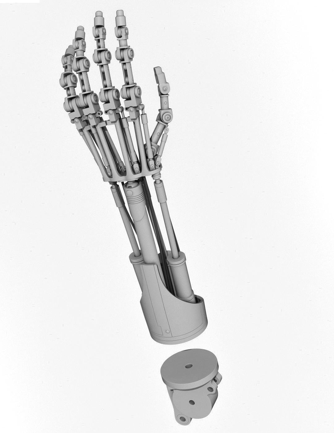 T800 Arm STL Files // STL Files Life Size 1/1 // 3D Printing // 3D ...