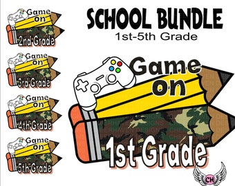 Game on Camouflage Pencil Back to School Camo Boy Girl - Etsy