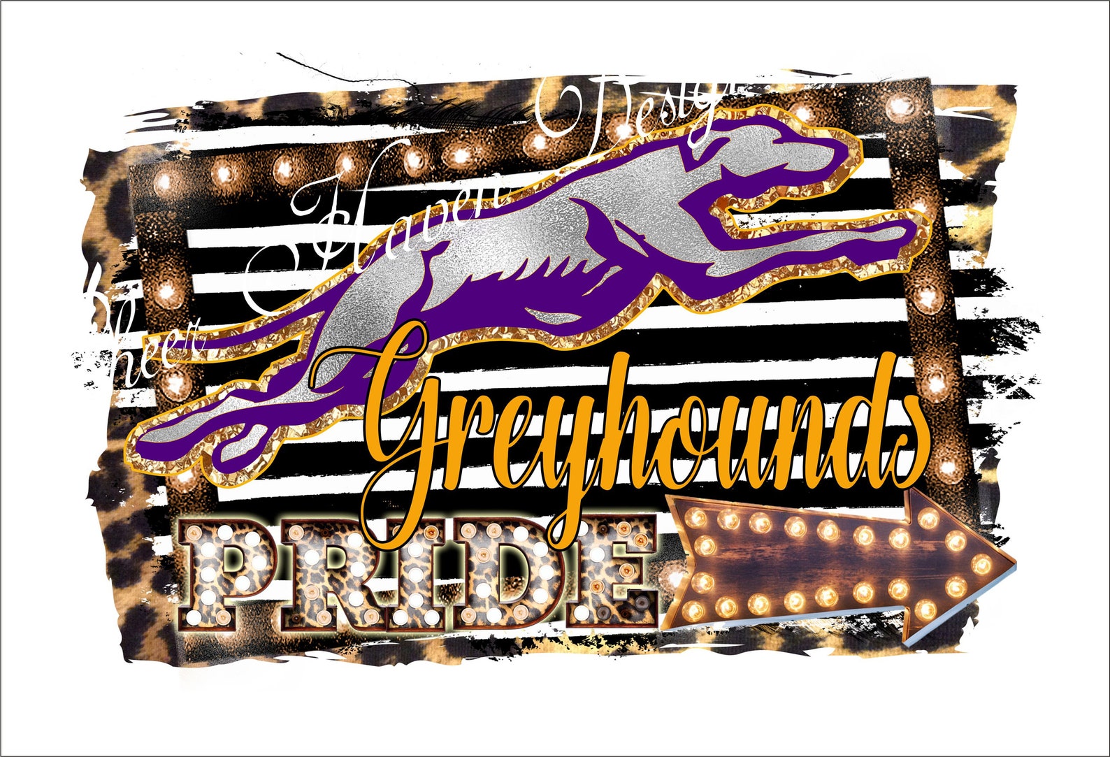 Greyhounds Pride Team Spirit Design Football Png INSTANT Digital ...