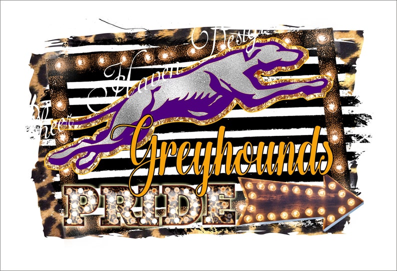 Greyhounds Pride Team Spirit Design Football Png INSTANT Digital ...