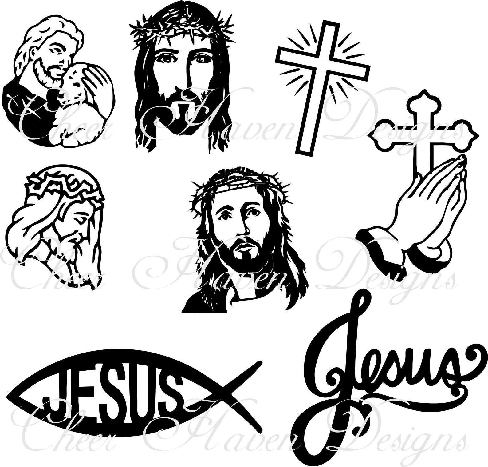 Jesus Christ SVG Digital Download Religious God - Etsy