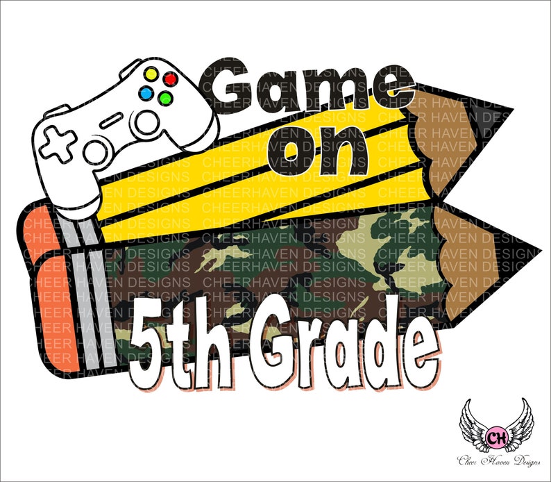 Game on Camouflage Pencil Back to School Camo Boy Girl - Etsy
