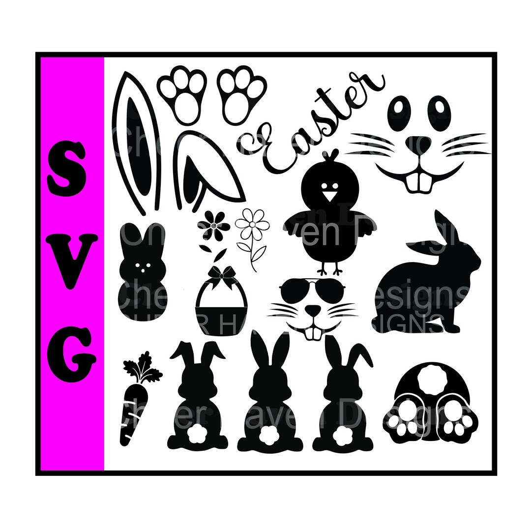 Easter Bundle Bunny - Easter - SVG - Digital Download - Etsy