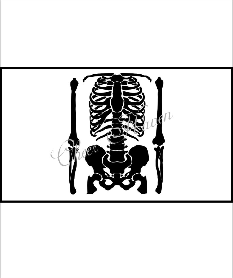 Halloween Skeleton Bones Body SVG Digital File Download - Etsy